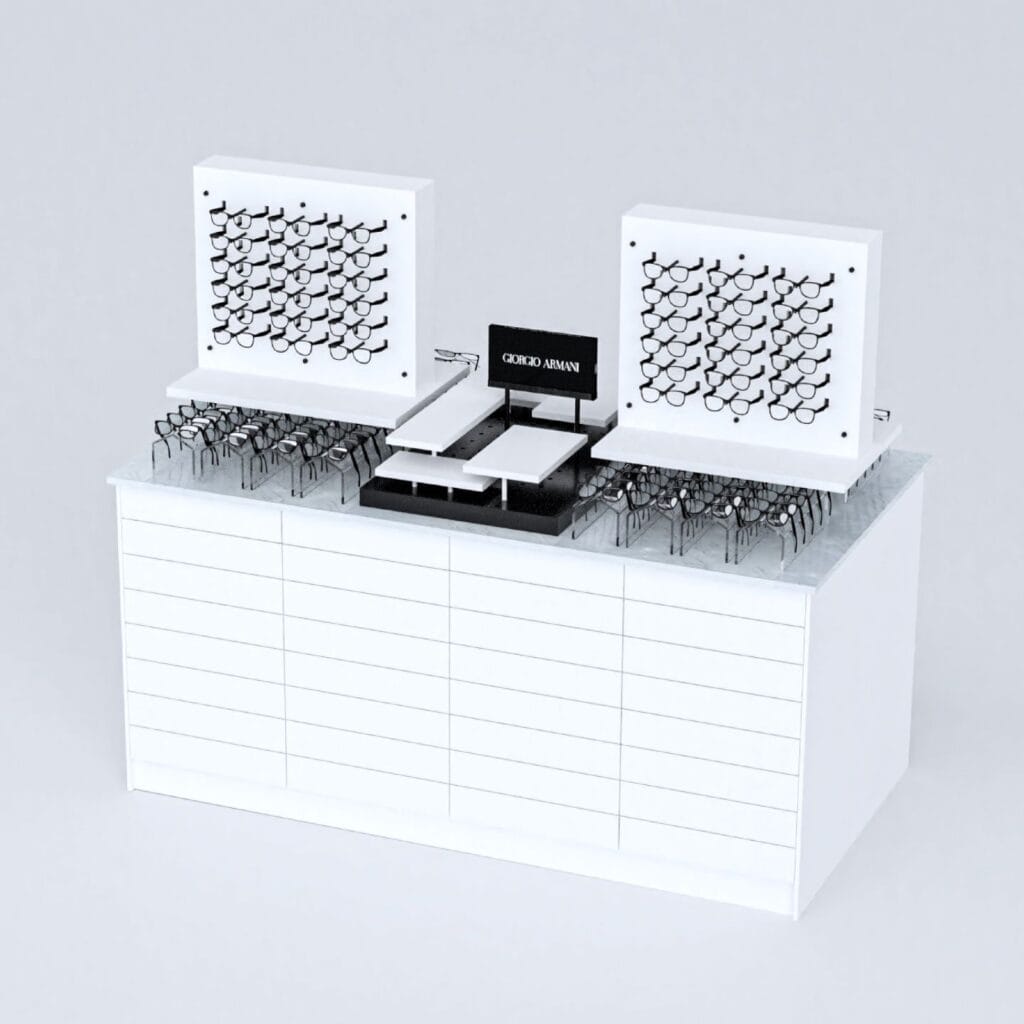 Center Island Display Table - OMG! Optical Marketing Group